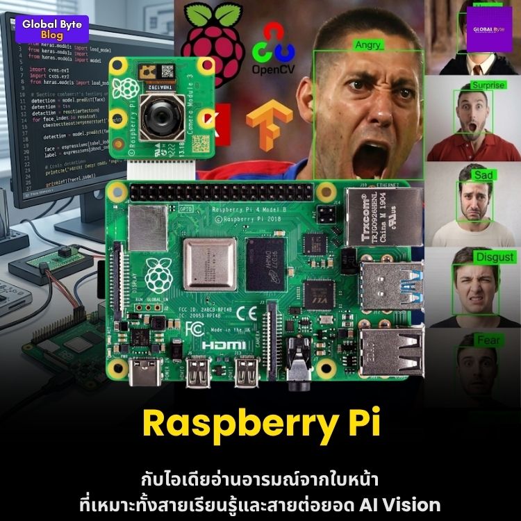 Raspberry Pi อ่านอารมณ์จากใบหน้าได้ยังไง? โปรเจกต์ AI Vision